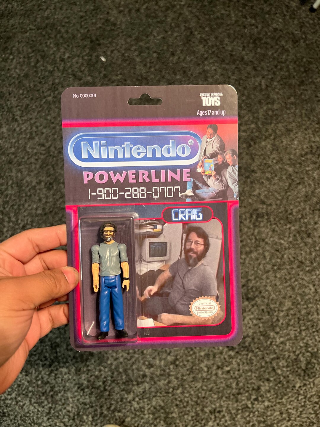 Craig From Nintendo Powerline Bootleg Custom Action Figure 3.75 - Etsy
