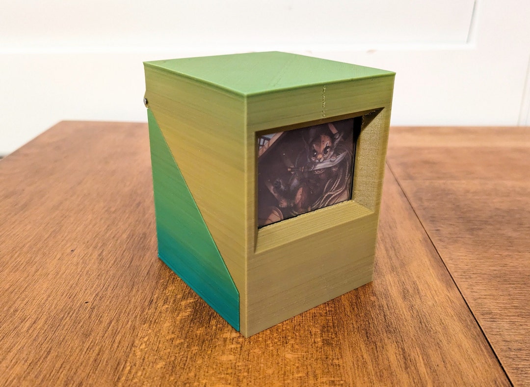 3D Printable Deck Box With Window - .STL File for 100-card Commander ...