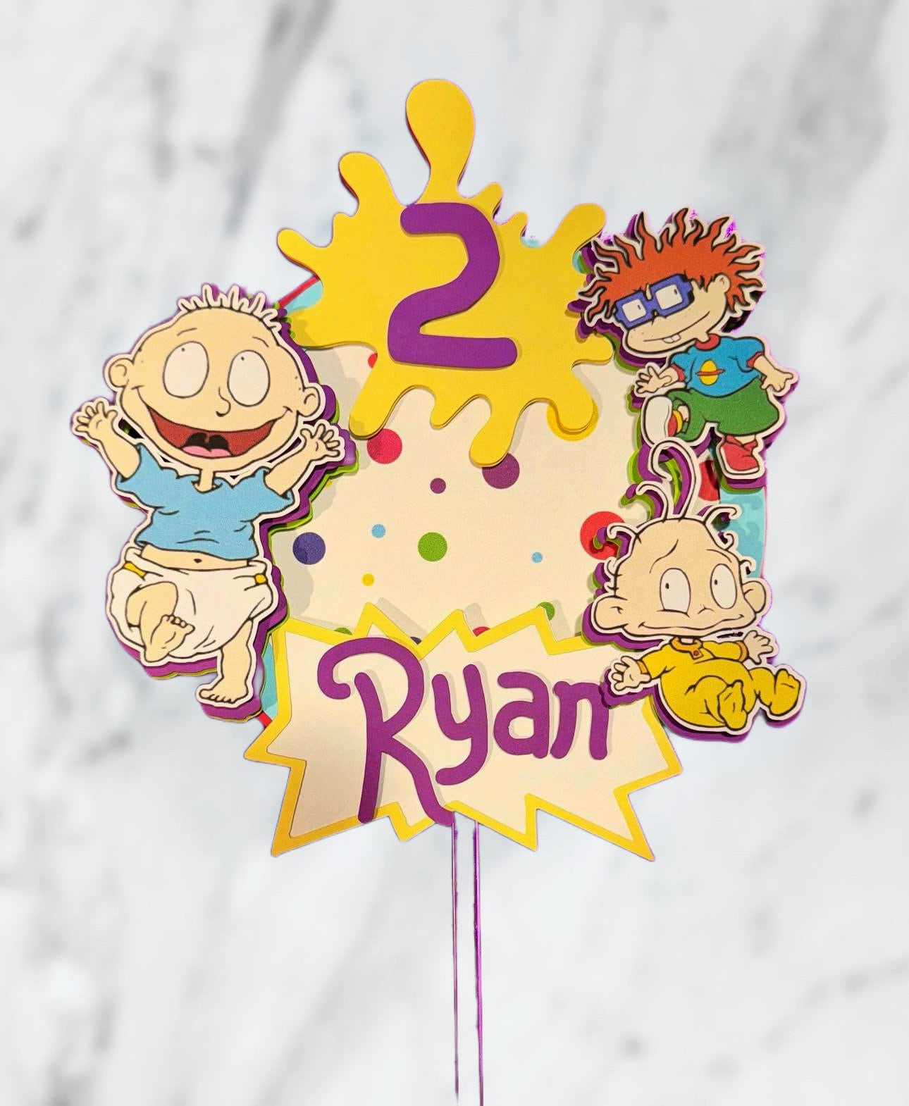 3D Custom Rugrats Cake Topper - Etsy