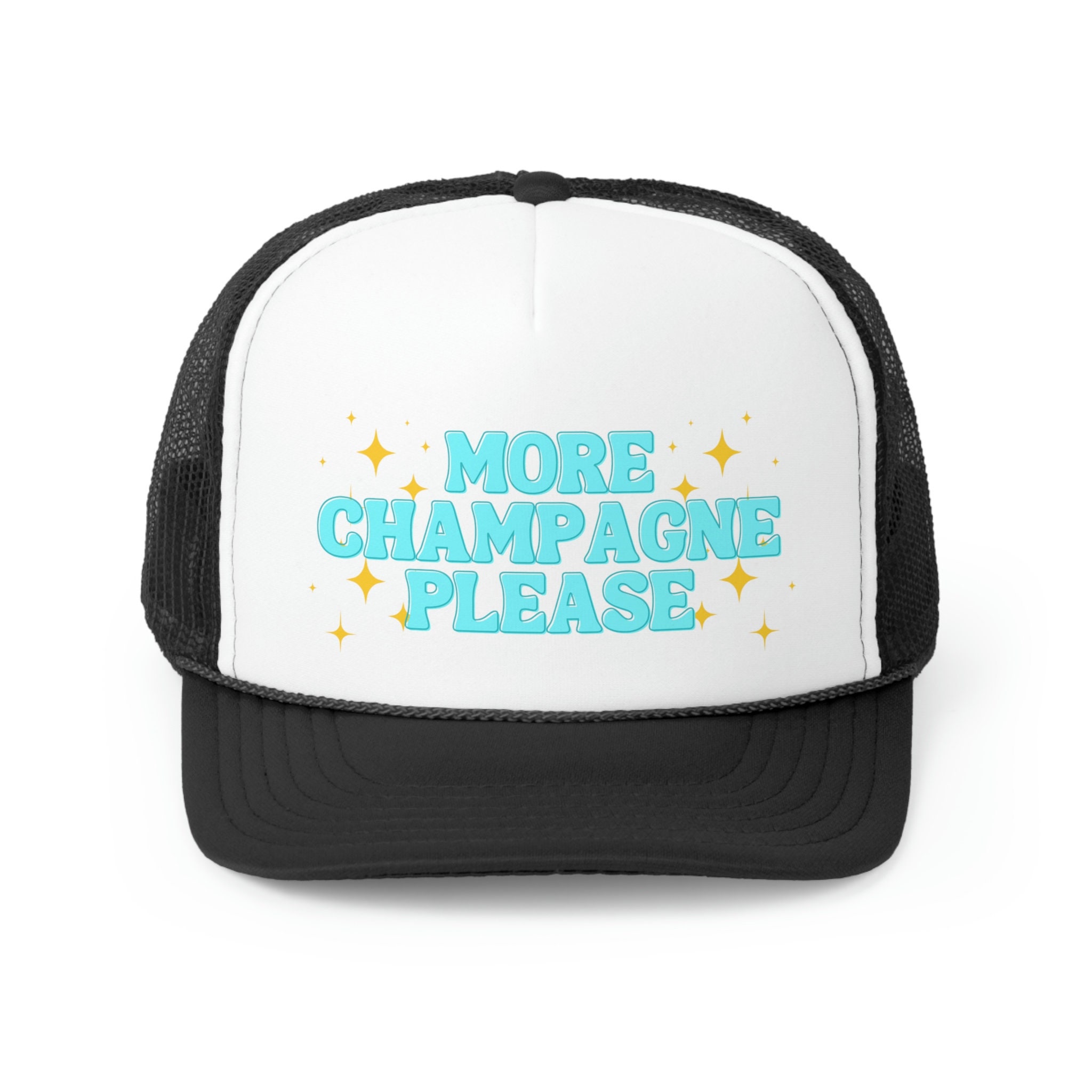 More Champagne Please Trucker Hat - Fun Brunch Hat or Accessory for ...