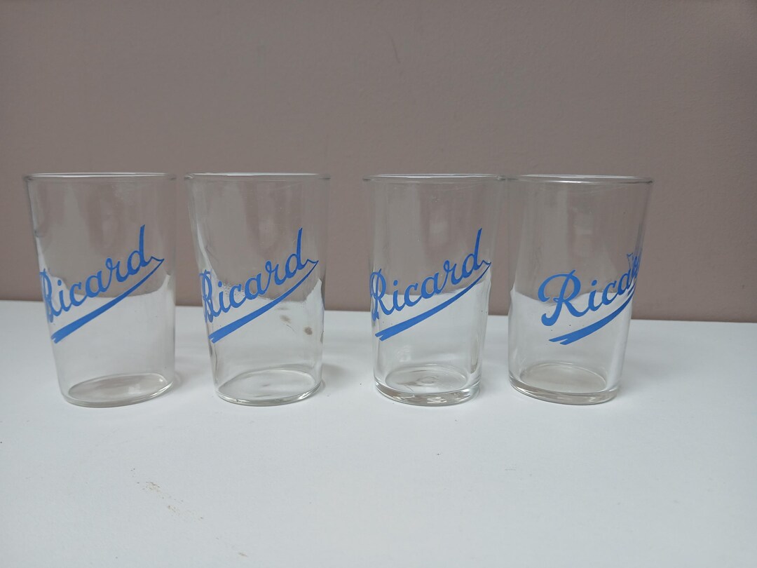 Set of 4 Vintage RICARD Glasses - Etsy