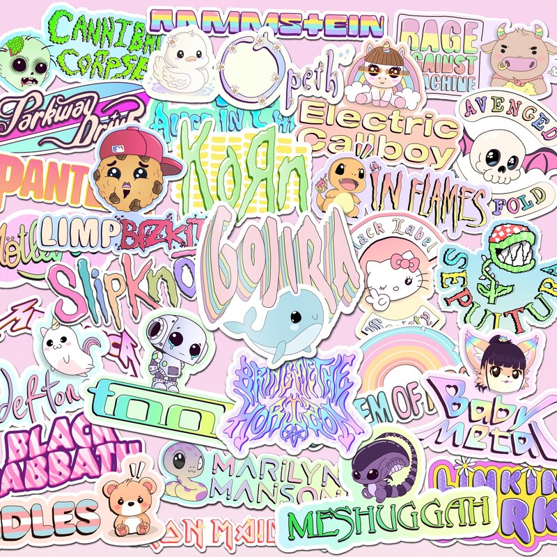 Rock Band Stickers - Etsy