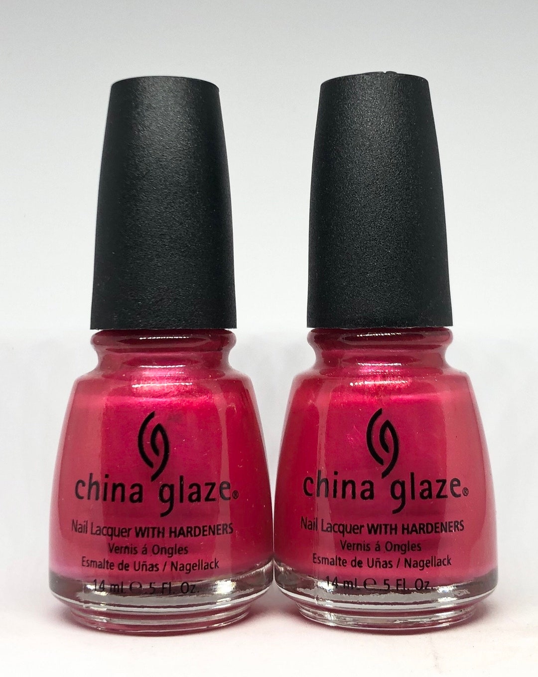 China Glaze 'monte Carlo' Nail Polish, Shimmer Hot Pink (2 Bottles) - Etsy