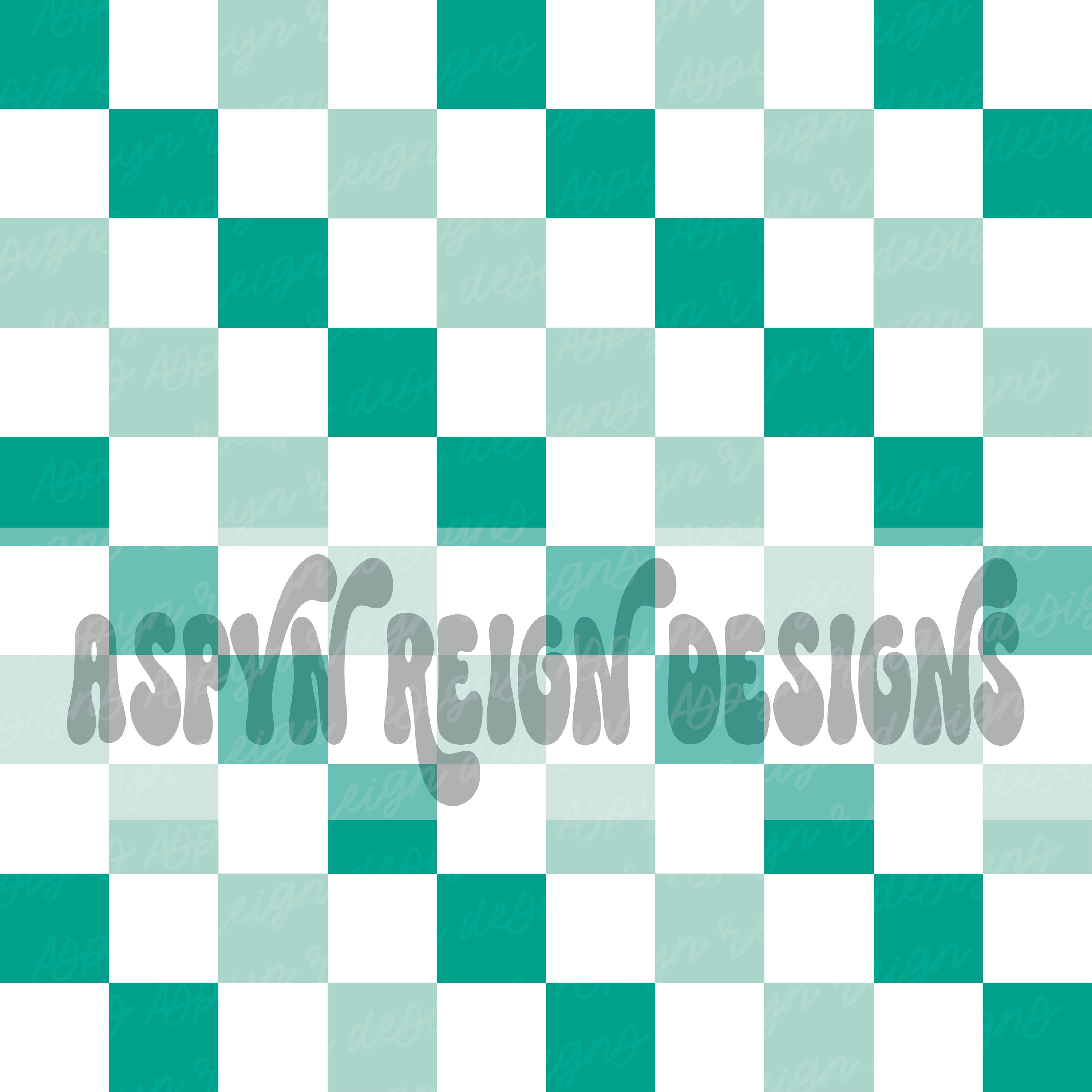 Teal Summer Checkerboard Seamless Files Repeating File Seamless Pattern ...