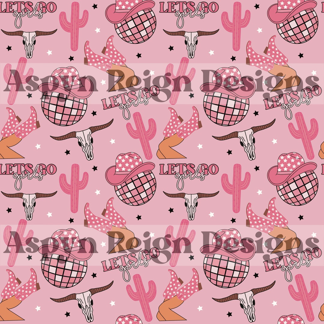 Pink Western Western Seamless Files Repeating File Seamless Pattern ...