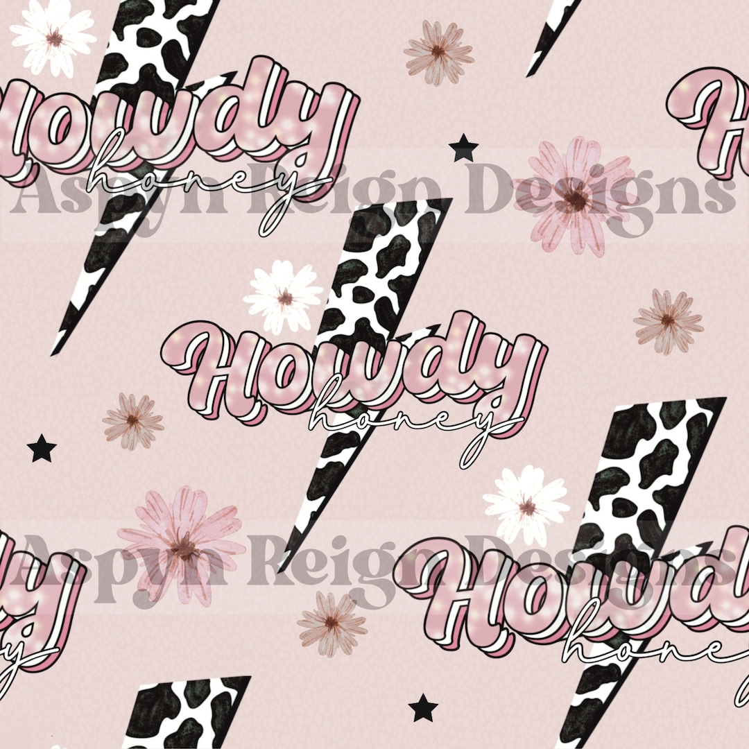 Howdy Honey Western Seamless Files Repeating File Seamless Pattern ...