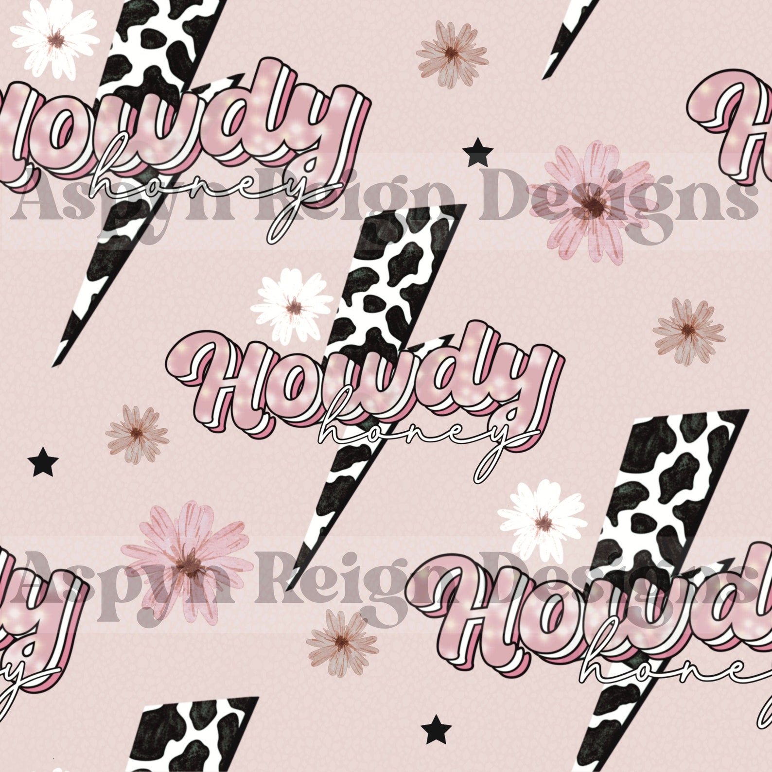 Howdy Honey Western Seamless Files Repeating File Seamless Pattern ...