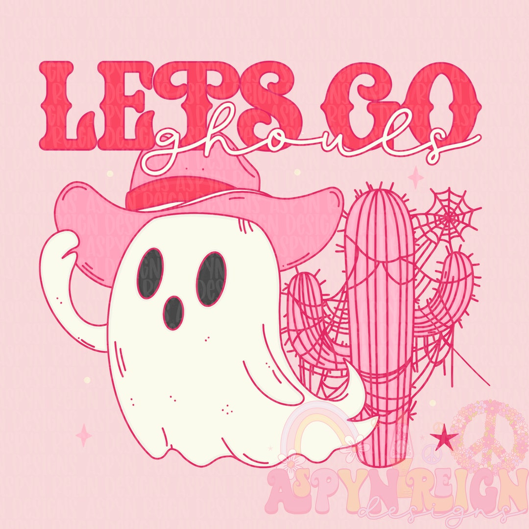 Let's Go Ghouls PNG Halloween PNG Western PNG Digital Download - Etsy