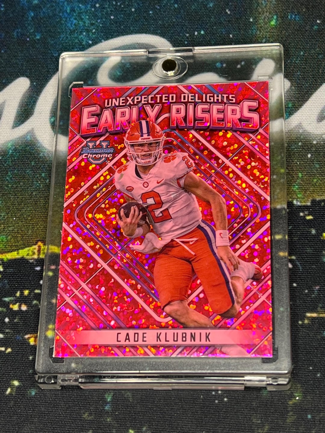 Cade Klubnik Altered Card Custom Sports Card Pink Sparkle Version 1/1 ...