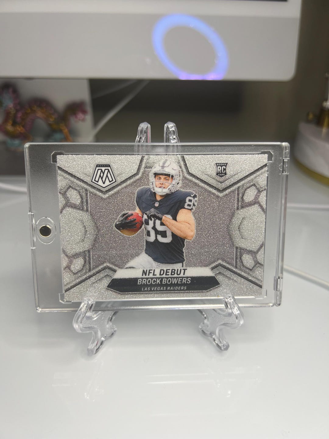 Brock Bowers RC Custom Gray Speckle 1/1 Altered Card With One Touch ...