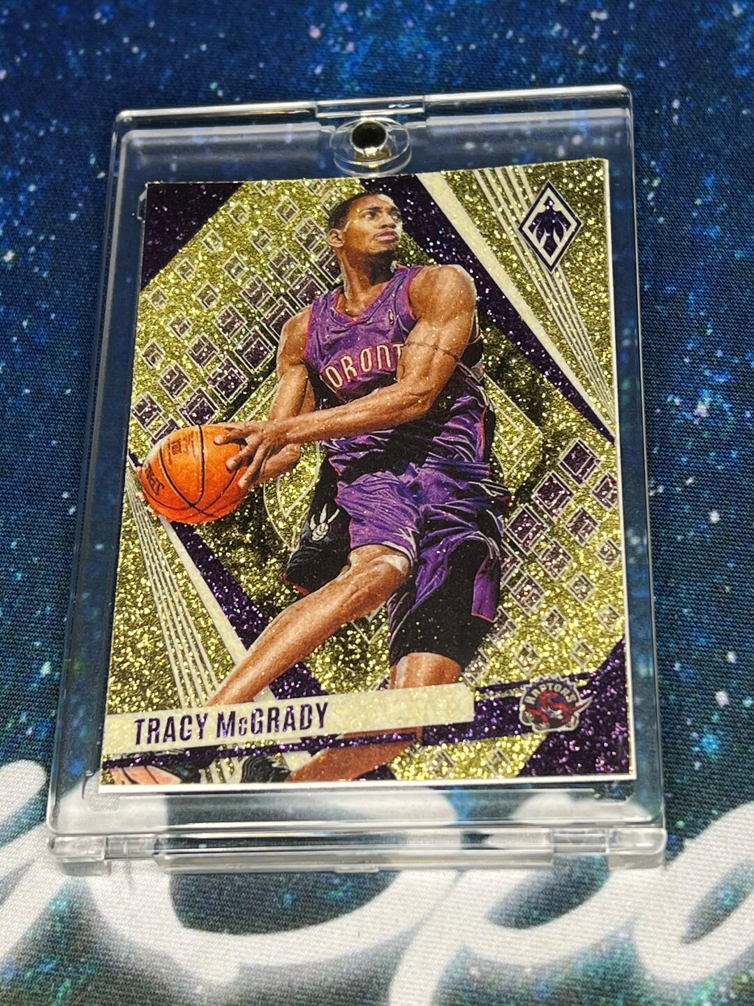 Tracy Mcgrady Gold Speckle Altered Card Custom Card in One Touch Able ...