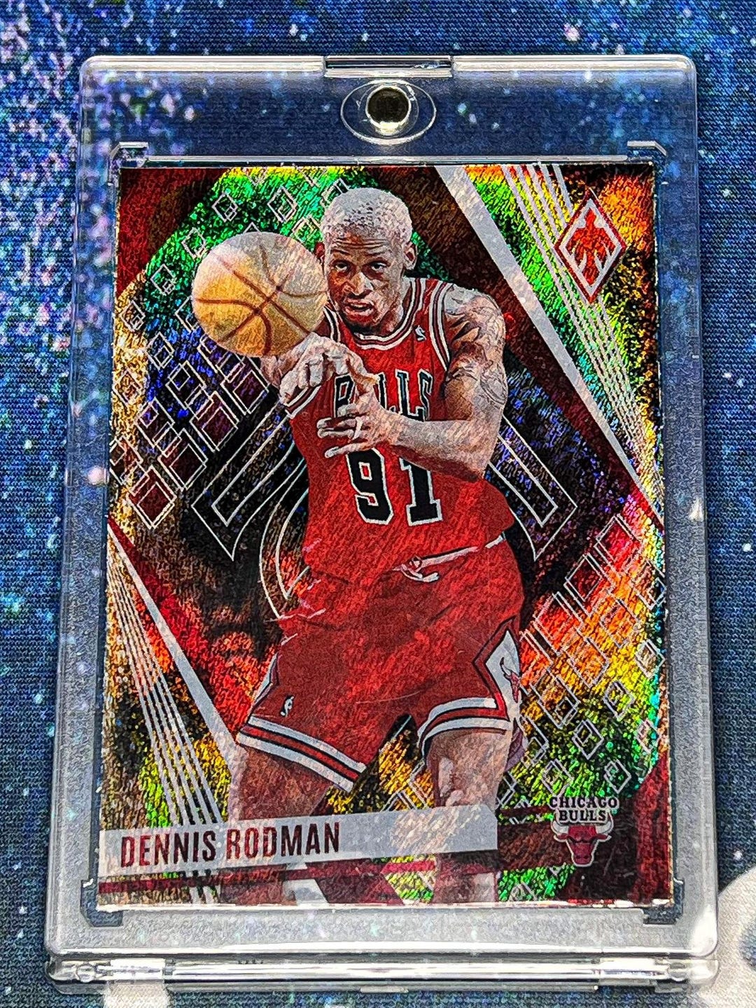 Dennis Rodman Leopard Print Custom Background Altered Card Custom Card ...