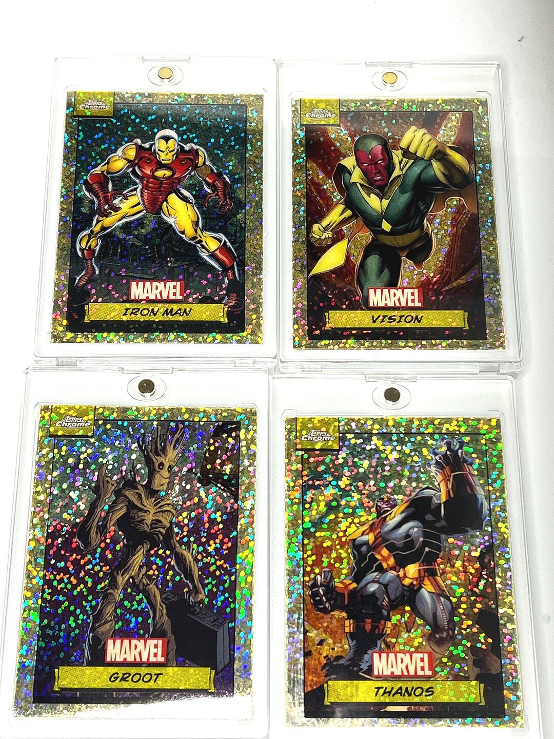 Super Hero Comic 4 Card Custom Card Lot. Real Cards Turned Into Custom ...