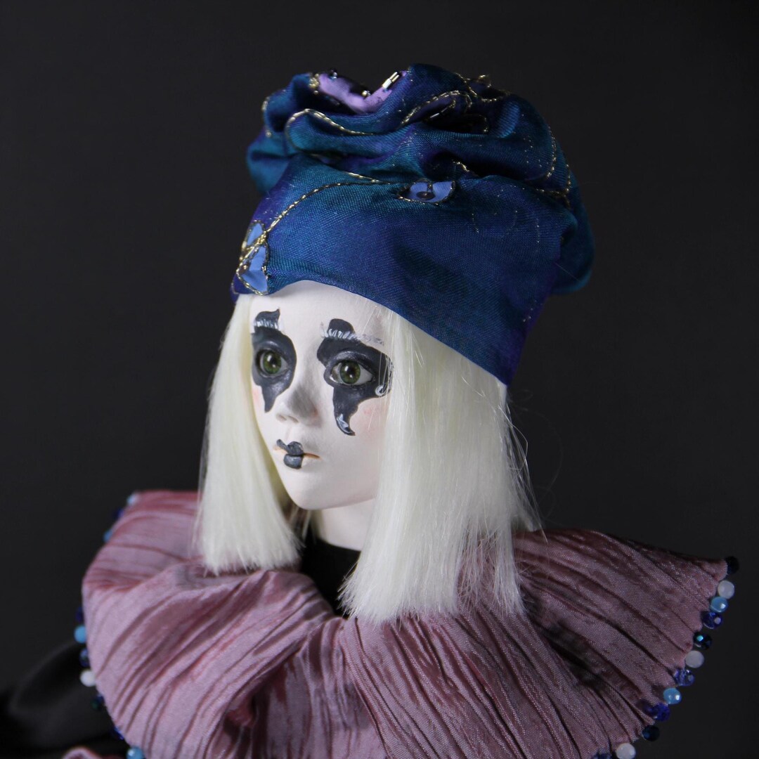 Fool Art Doll – OOAK Handmade Collectible Jester, Fantasy Theatrical ...