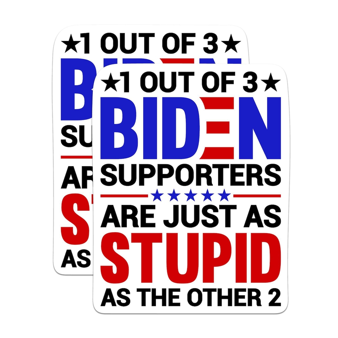 Set of 2 FJB Stickers, Ani Biden Stickers, Funny Political Sticker ...