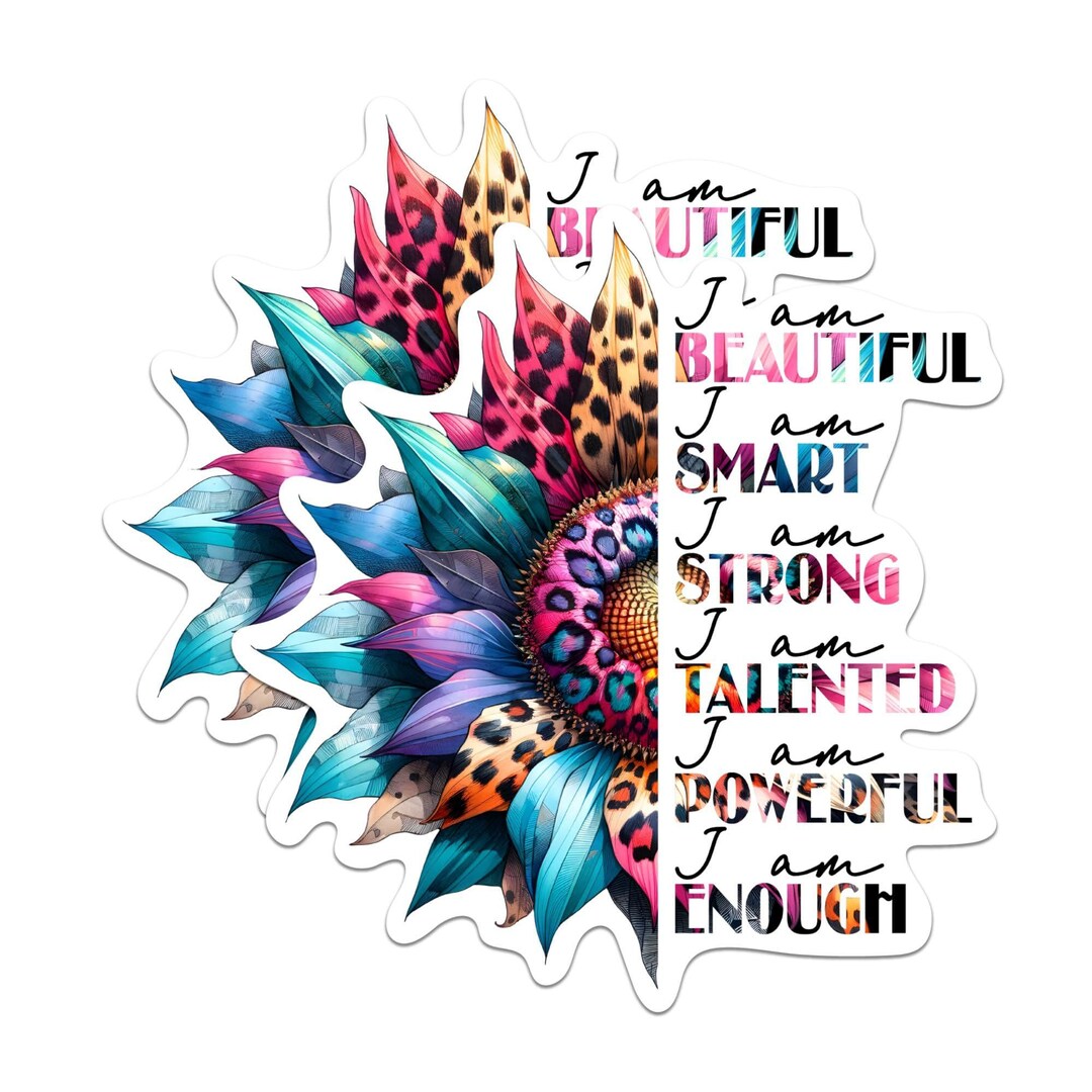 Positive Affirmations Stickers, Inspiring Stickers, Self Love Decals, I ...