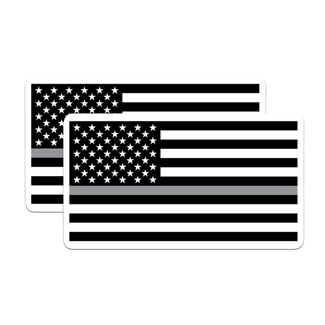 Thin Grey Line American Flag Stickers Corrections Officers Corrections ...
