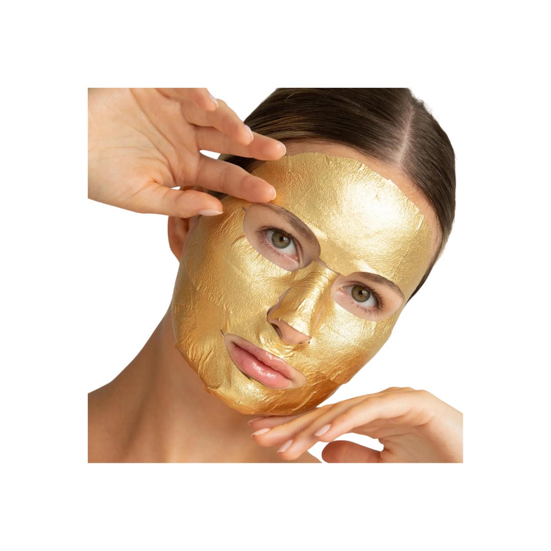 Collagen Gold Foil Facial Mask, Premium Facial Mask for Spa and ...