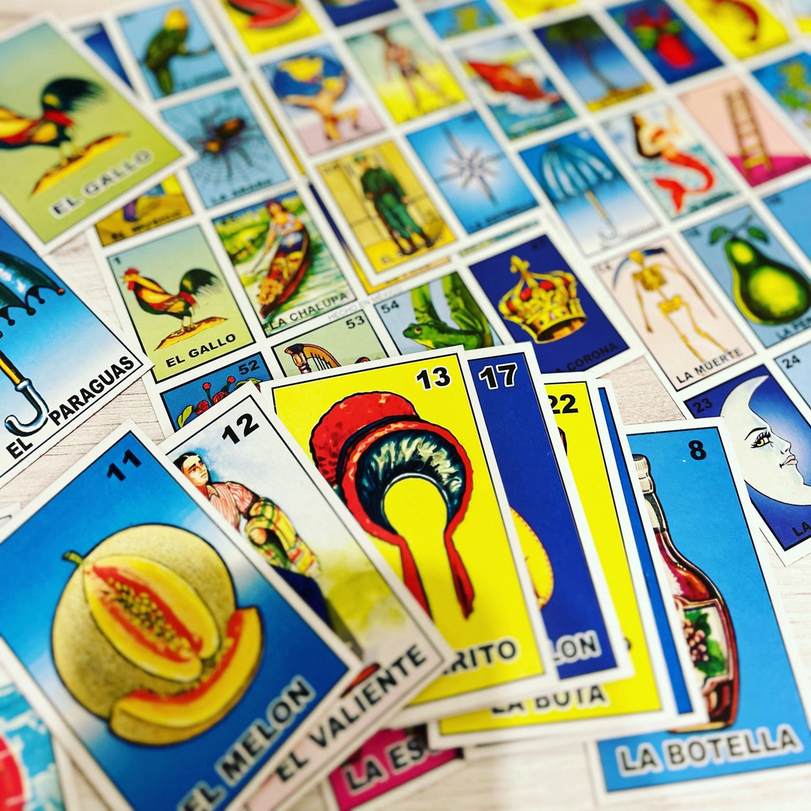 Loteria Mexicana Mexican Bingo Game Loteria Game Set With 10 - Etsy UK