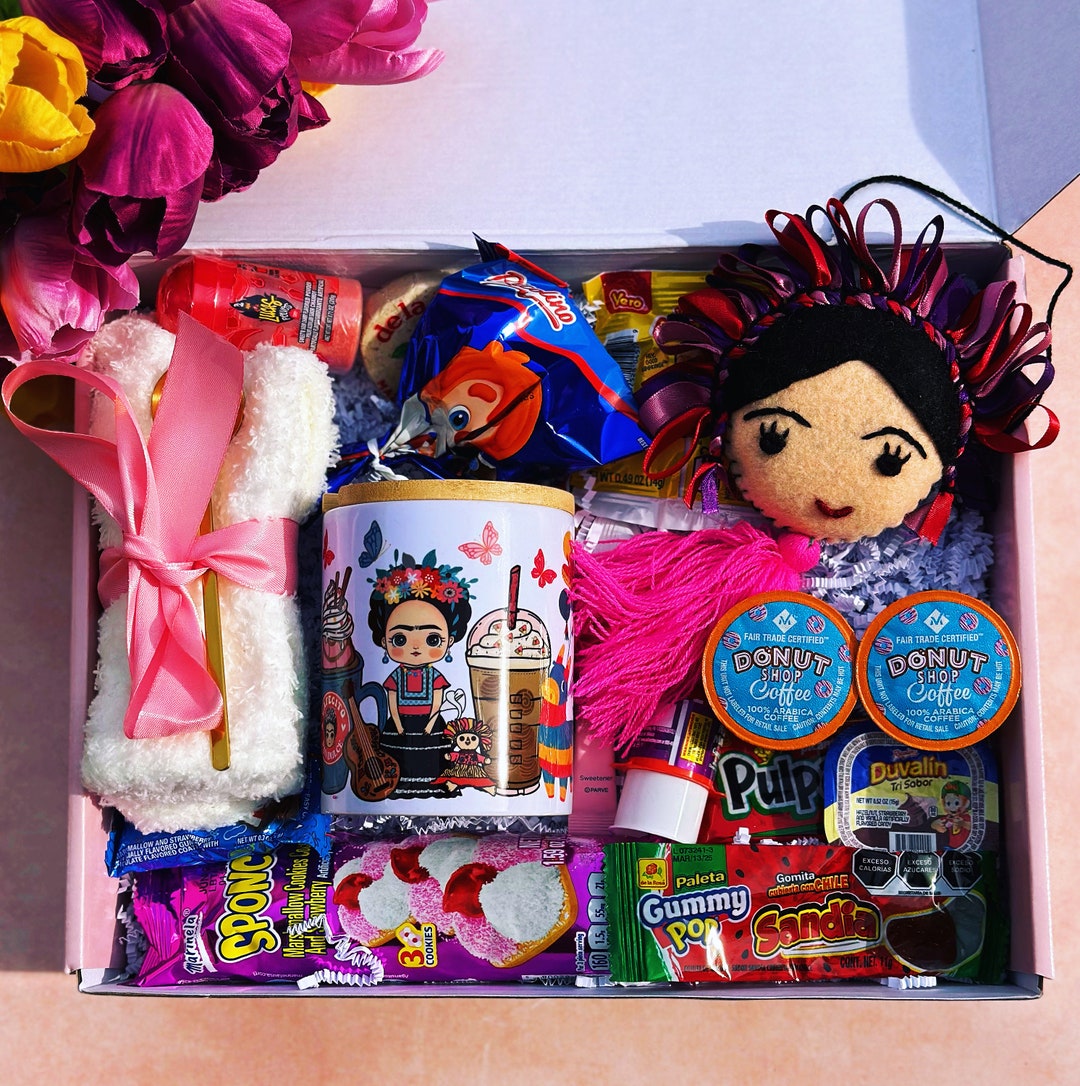 Mexican Candy, Mexican Treat Gift Box, Cafecito Y Chisme, Iced Coffee Cup, Gifts for Her, Candy ...