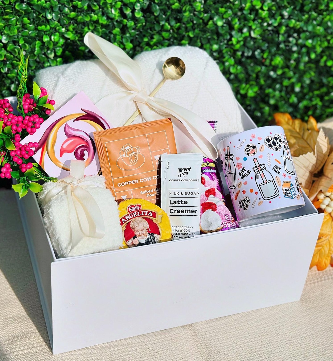 Guest Gift Basket, Cozy Gift Box With Blanket, Hostess Gift Box, Cozy ...