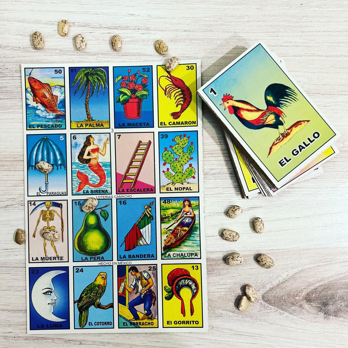 Loteria Mexicana, Mexican Bingo Game, Loteria Game Set With 10 Game ...