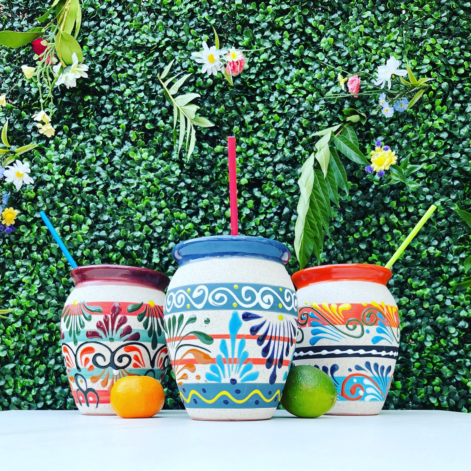 Farmhouse Pottery Handmade Terracotta Cocktail Glass for Mojitos ...