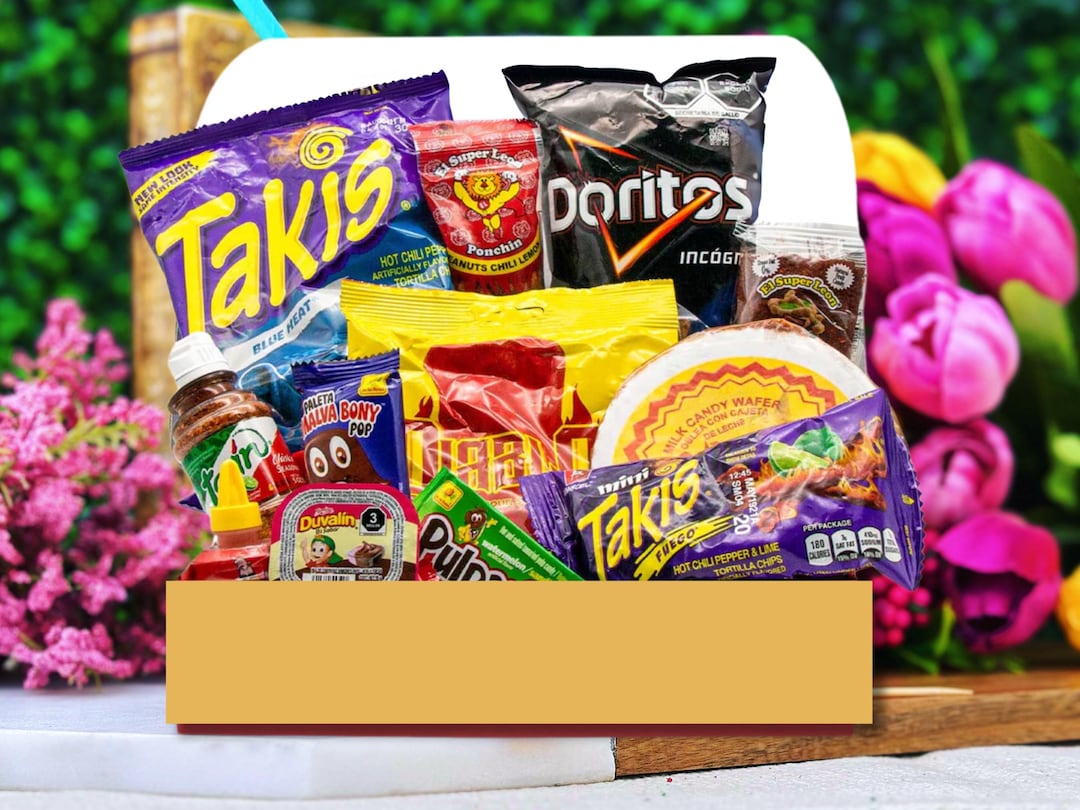 Candy of Mexico, Mexican Candy Gift Box for Birthday, Spicy Mexican ...