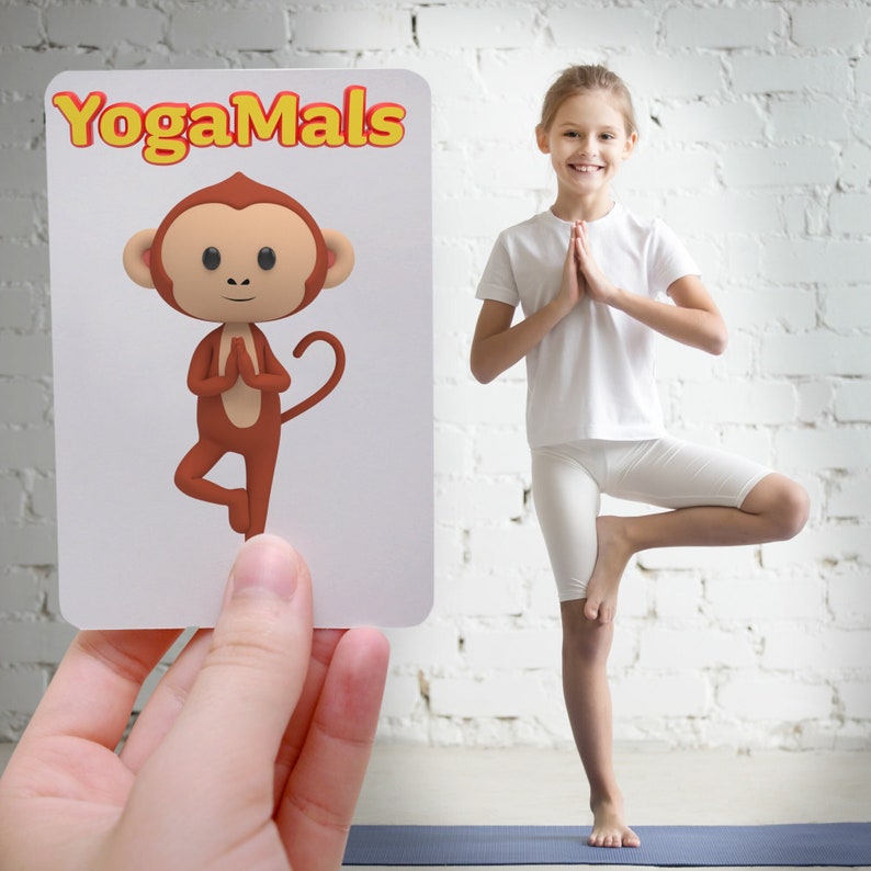 Yoga Flash Cards for Kids - Etsy