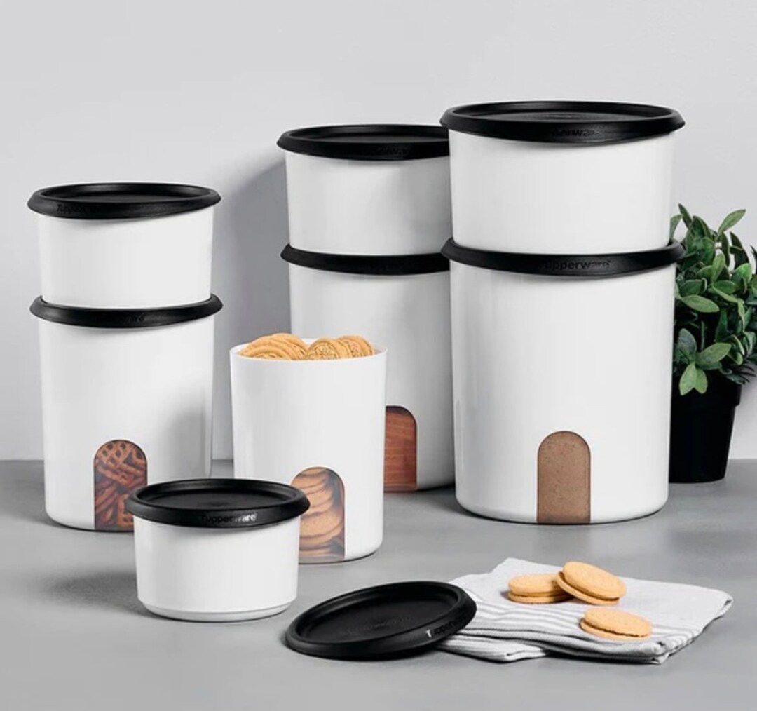 Tupperware One Touch® Reminder & Topper Canisters Set - Etsy