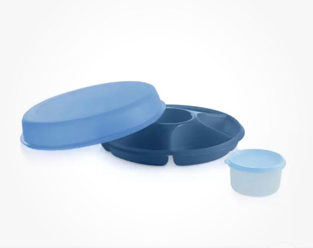 Tupperware SERVING CENTER SET - Etsy