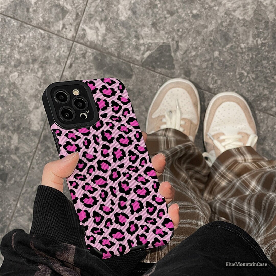 IPhone 14 Pro Case, Luxury Pink Leopard iPhone Case, iPhone 11 Case, 14 ...