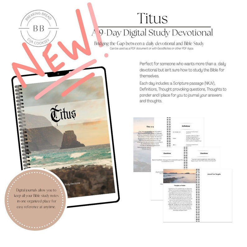 Titus Digital Bible Study Devotional - Etsy