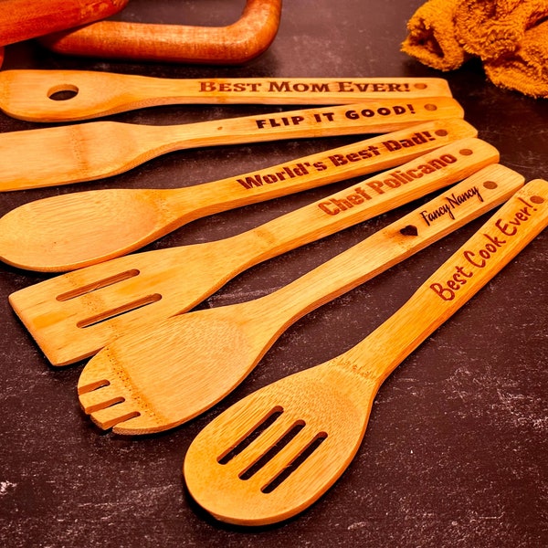 Bamboo Spoons - Etsy