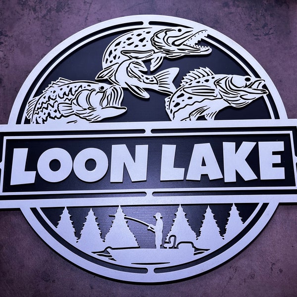 Lake Sign - Etsy