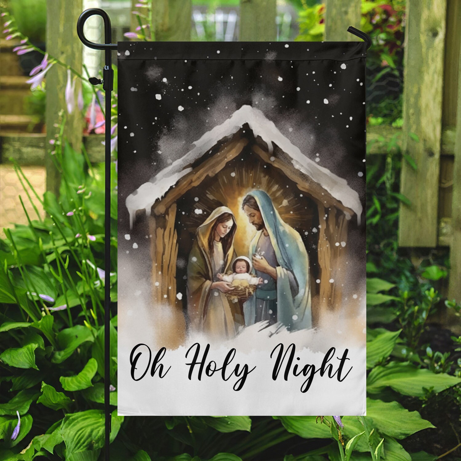 Jesus Garden Flag Jesus Garden Decor Christmas Garden Flag - Etsy
