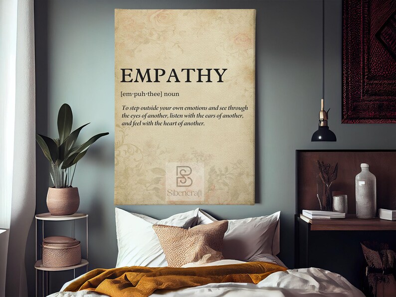 Empathy Definition Art Print: Inspirational Quote Poster - Etsy