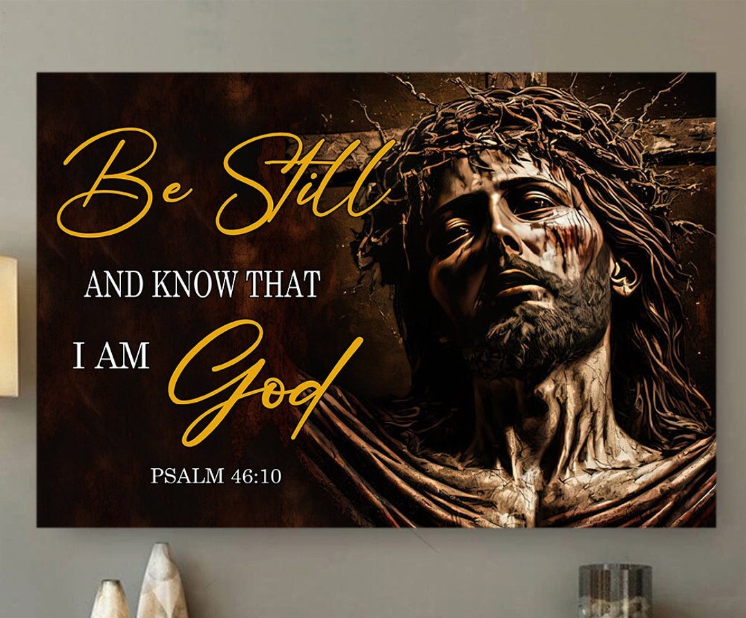 Vintage Jesus Canvas Wall Art Print - Catholic Poster Art, Gift for ...