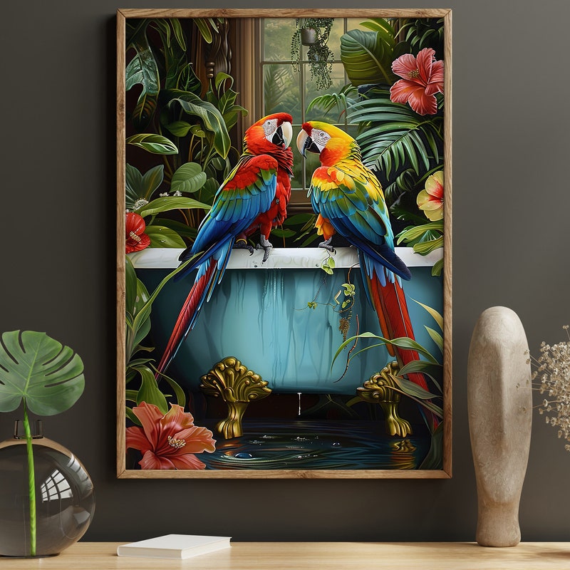 Parrot Poster - Etsy