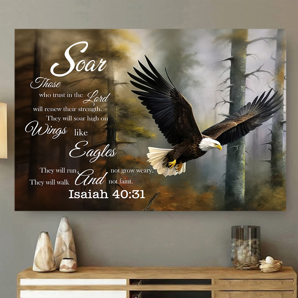 Bible Verse Art Canvas Wall Hanging, Bible Verse Art Print, Bible Verse ...