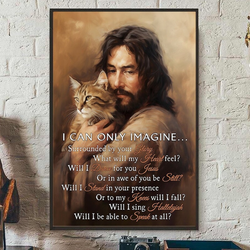 Cat Jesus Art - Etsy