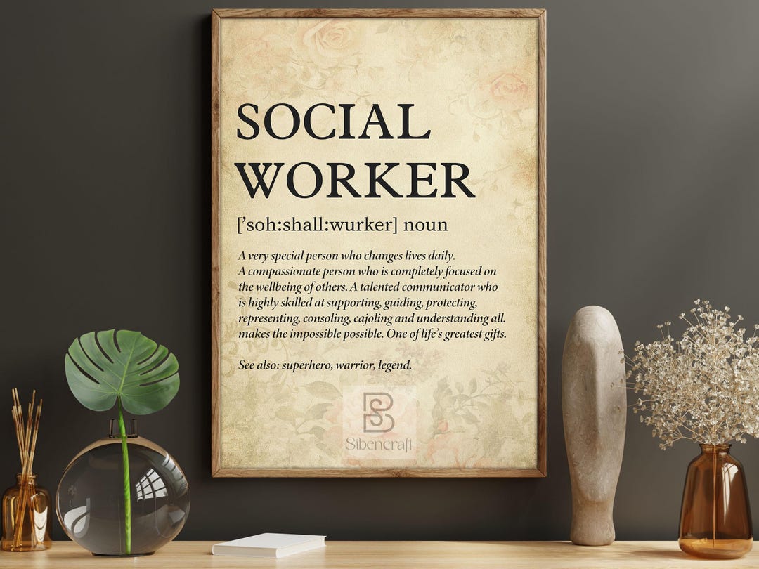 Social Worker Definition Canvas Print, Social Worker Definition Poster ...