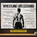 Wrestling Life Lessons Personalized Canvas Print, Motivational Poster ...