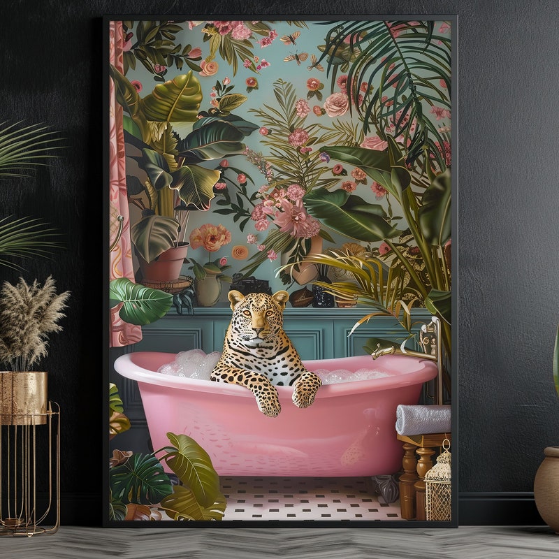 Leopard Bathroom - Etsy
