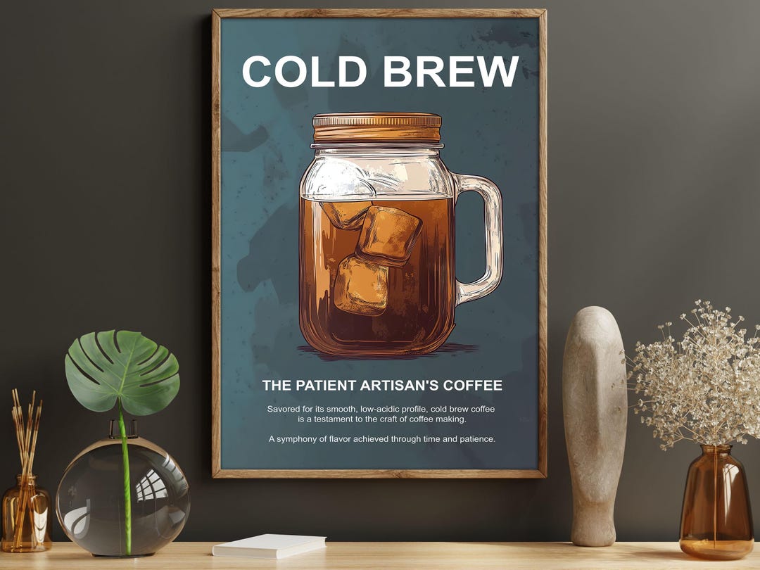 Cold Brew Coffee Art Print: Drinks Wall Decor - Etsy