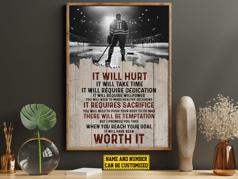 Personalized Hockey Motivation Canvas Print: Hockey Poster - Etsy Canada