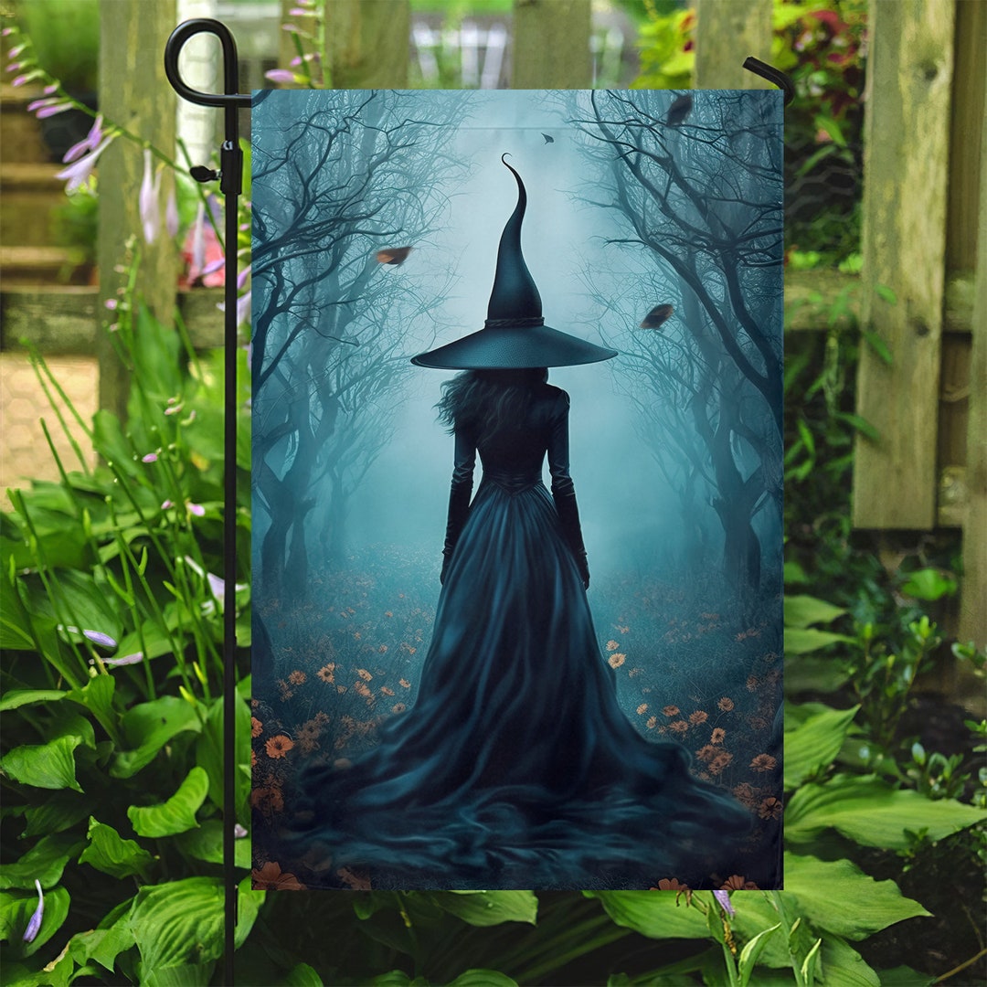 Witch House Flag: Spooky Halloween Decor - Etsy