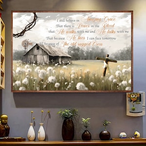 Vintage Jesus Canvas Wall Art Print - Catholic Poster Art, Gift for ...