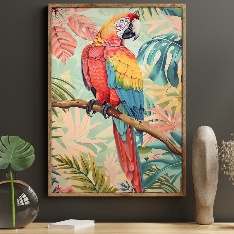 Parrot Painting - Etsy