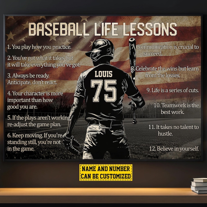 Baseball Lesson Wall Art - Etsy